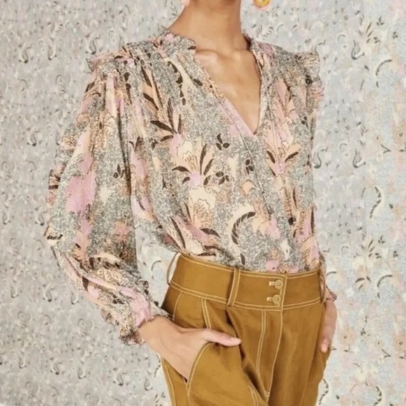 Ulla Johnson | Tops | Ulla Johnson Lara Blouse Ivory Top 6 | Poshmark
